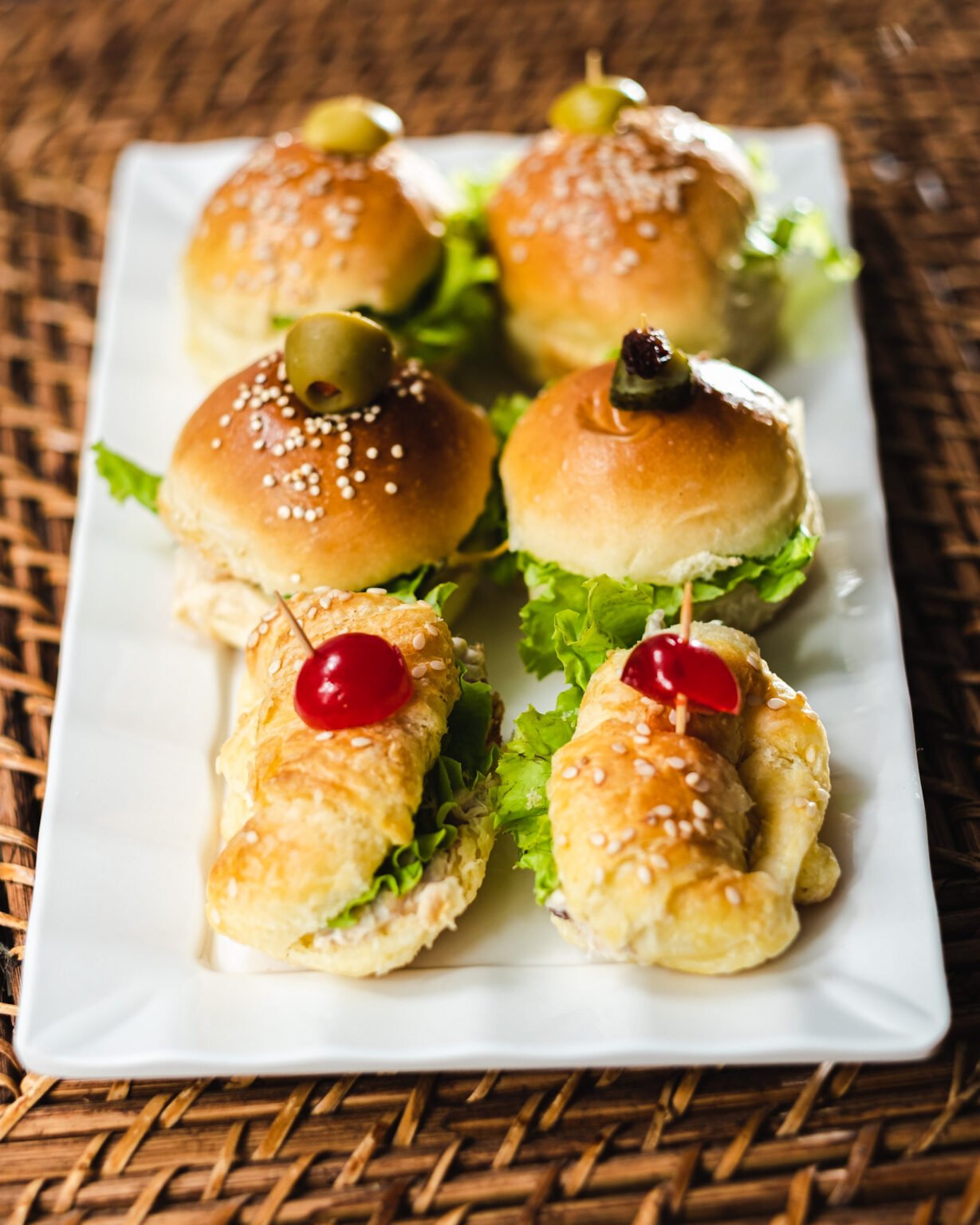 Mini sanduíche – Girassol